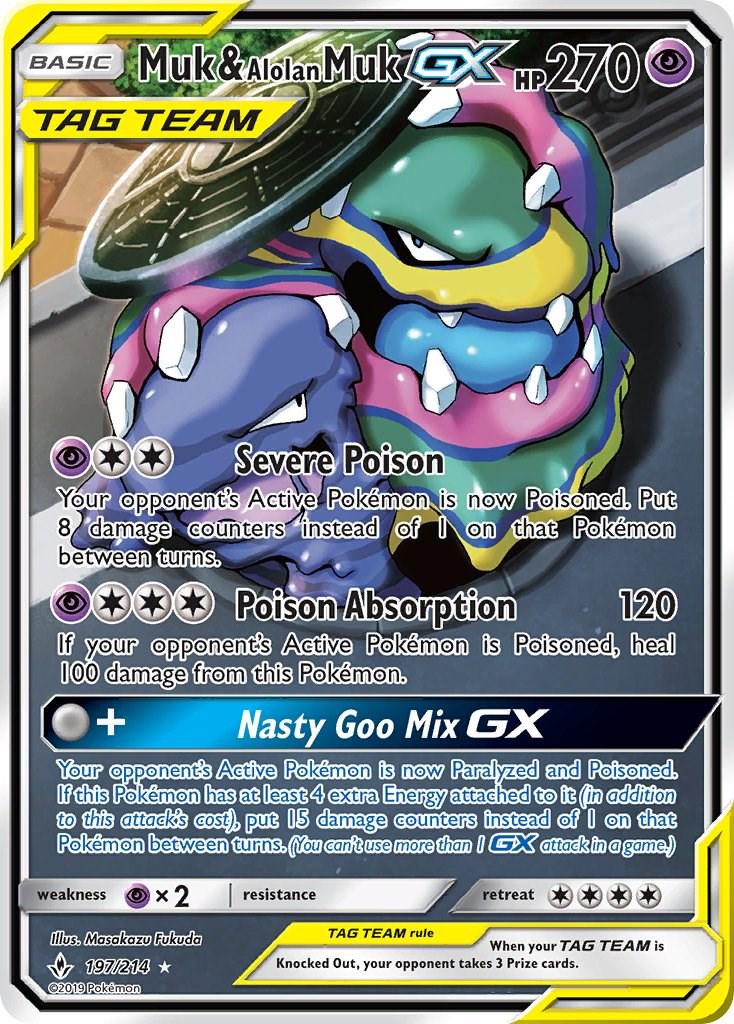 Muk &Alolan Muk GX 197/214 – Pokidoll Collectables