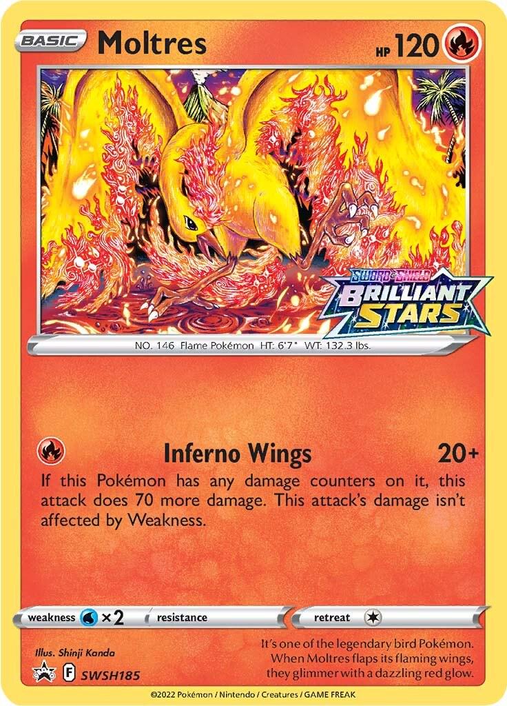 Moltres SWSH185 Pre Release – Pokidoll Collectables