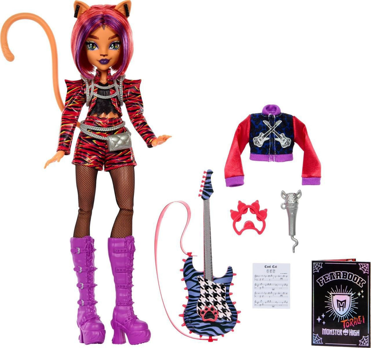 Monster High Fearbook Toralei Fashion Doll - HXW32 – Pokidoll Collectables