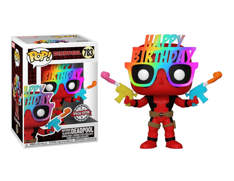 Marvel Deadpool 30th Anniversary Birthday Glasses Deadpool #783 ...