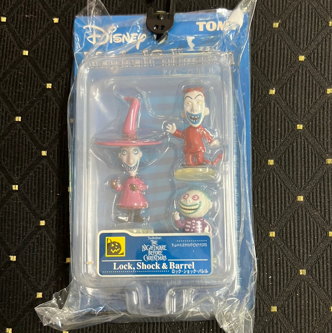 Disney TOMY Lock, Shock, And Barrel Nightmare Christmas Magical Collec ...