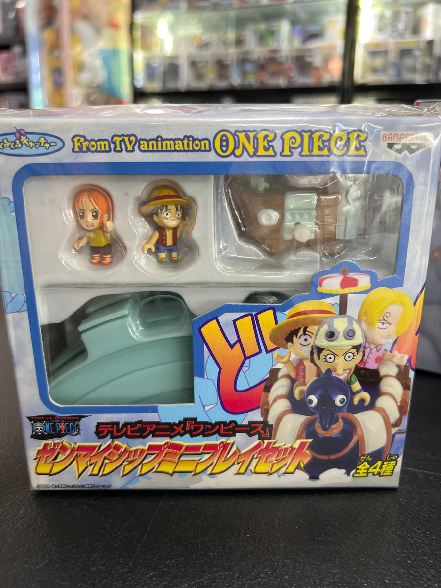 One Piece - Monkey D. Luffy - Nami - Playset - Zenmai Ship Mini Playse ...