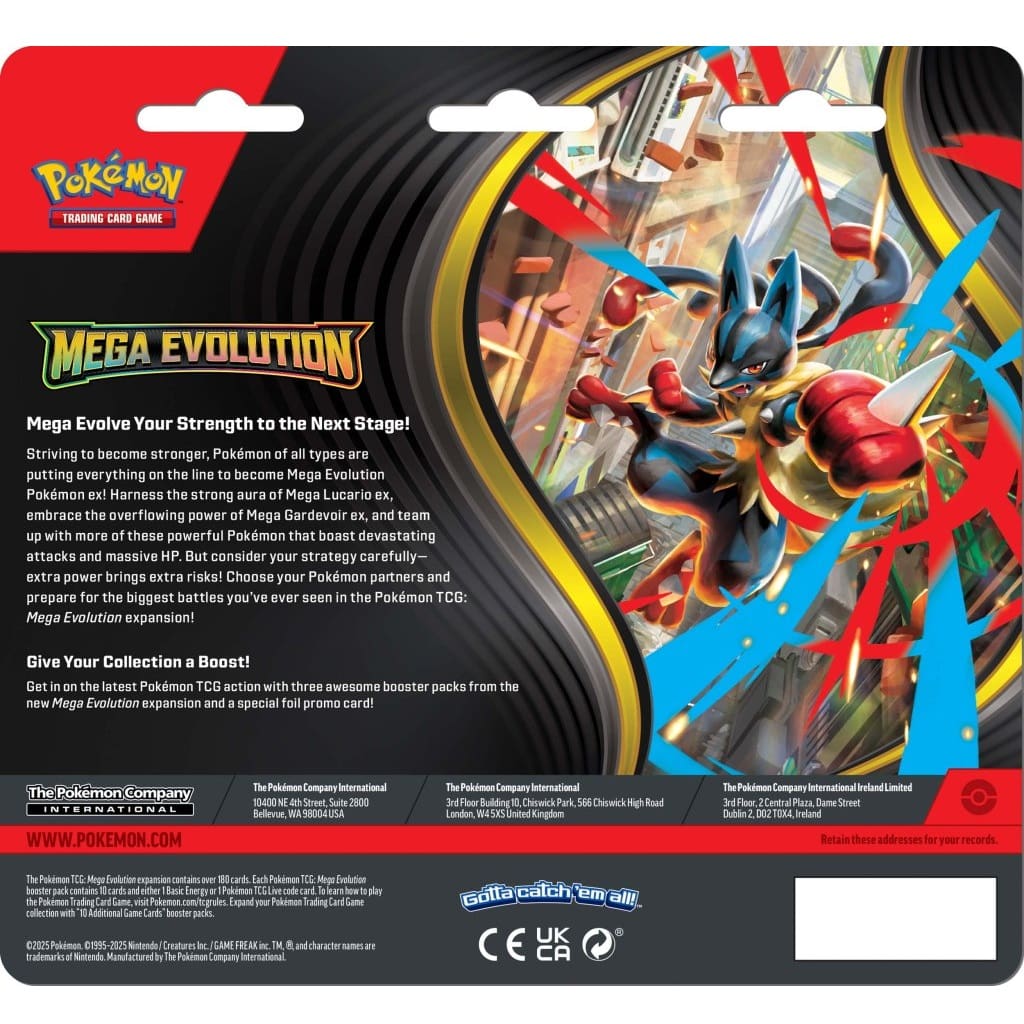 Pokemon – Mega Evolution – Three Booster Blister Assorted – Pokidoll ...