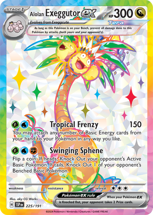 Alolan Exeggutor ex 225/191 – Pokidoll Collectables