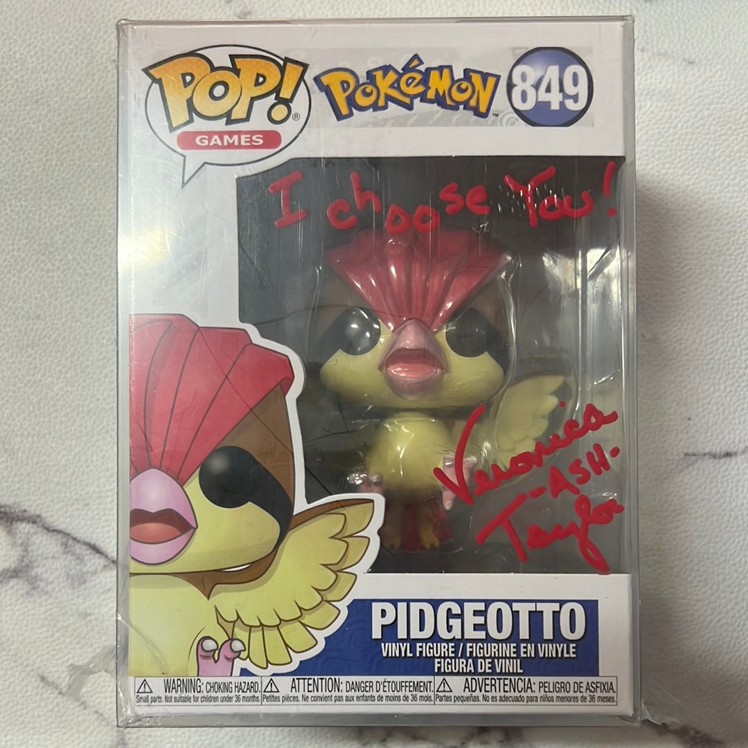 Signed - Pokemon - Pidgeotto Pop! Vinyl #849 – Pokidoll Collectables