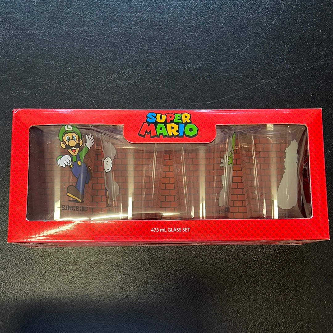 Super Mario Glass Cup Set – Pokidoll Collectables