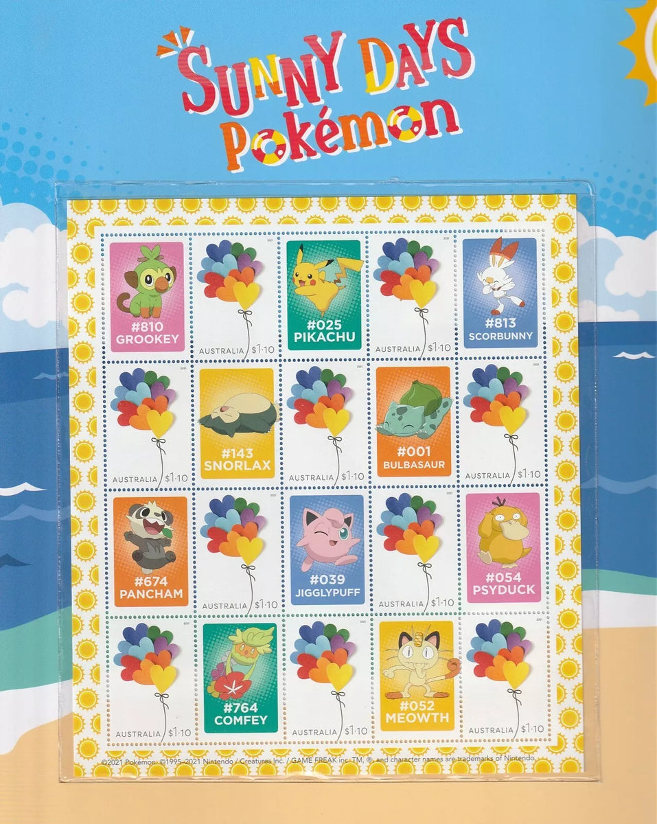 Stamp Pack Australia 2021 Pokemon 2 25 Years Sheetlets – Pokidoll ...
