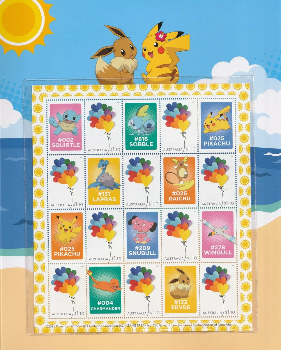 Stamp Pack Australia 2021 Pokemon 2 25 Years Sheetlets – Pokidoll ...