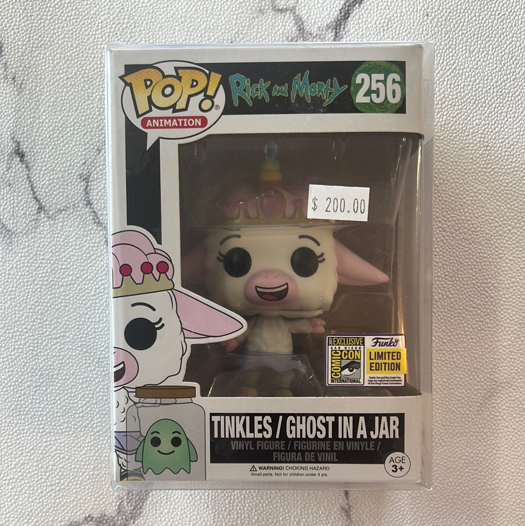 Funko POP! Animation Rick and Morty Tinkles & Ghost in a Jar #256 Viny ...