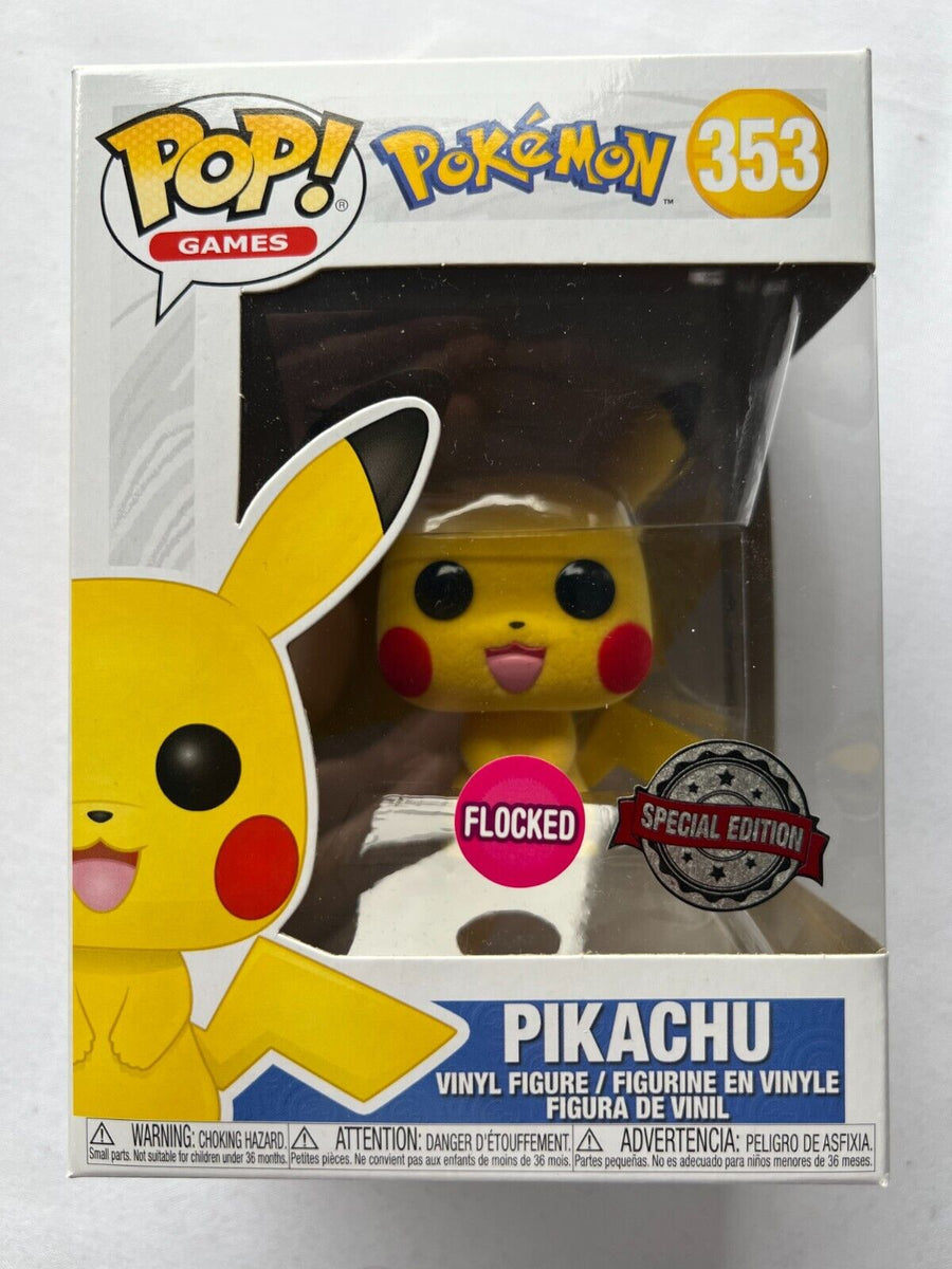 Games Pokemon #353 Pikachu Flocked – Pokidoll Collectables